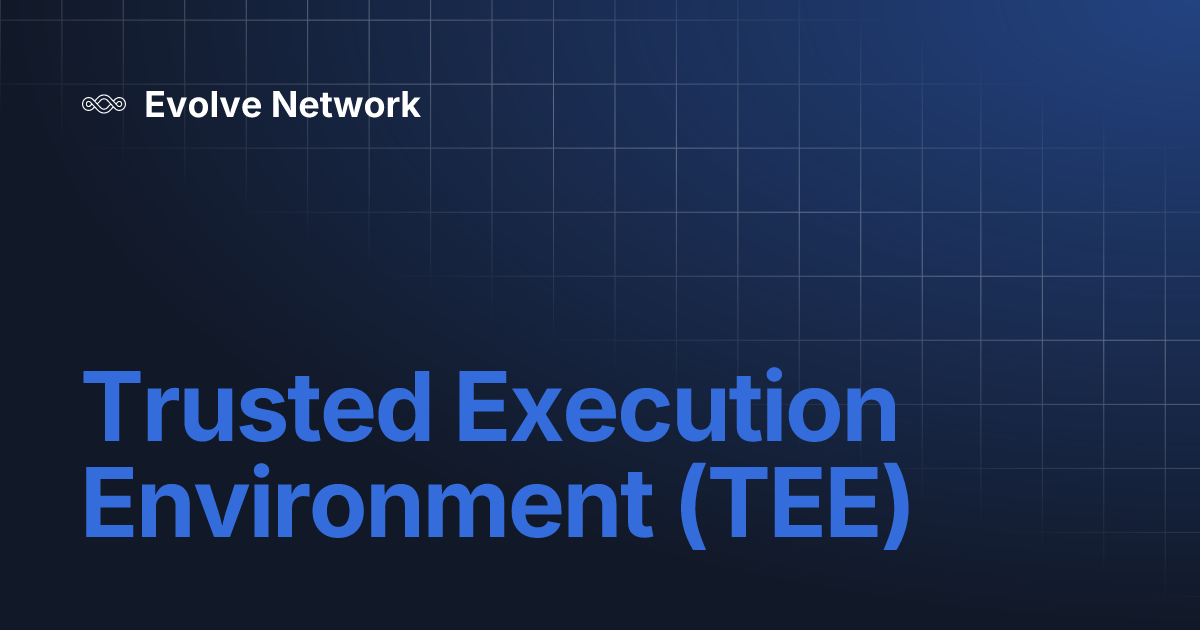 Trusted Execution Environment (TEE) | Evolve Network